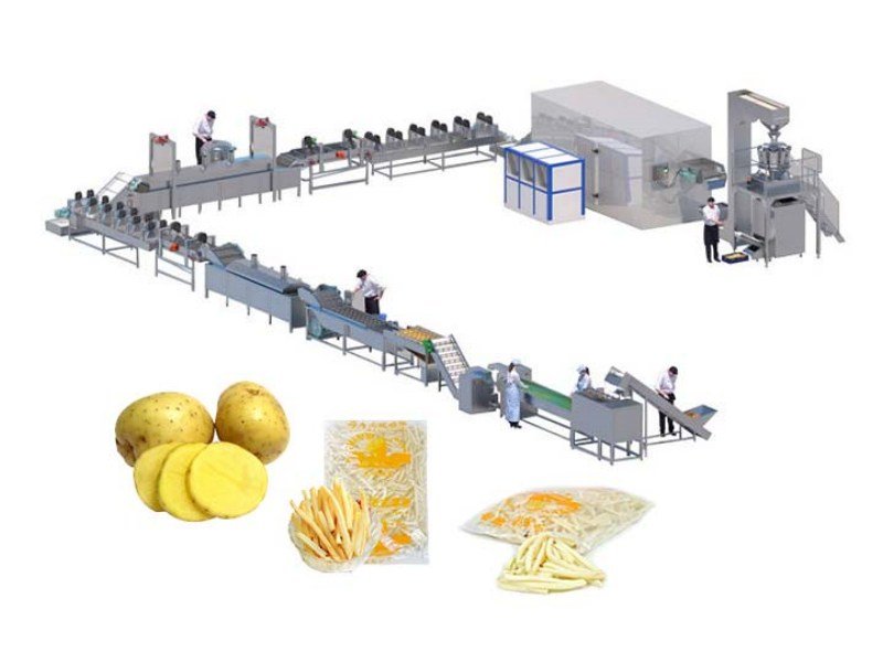 Processing Process of Frozen French Fries